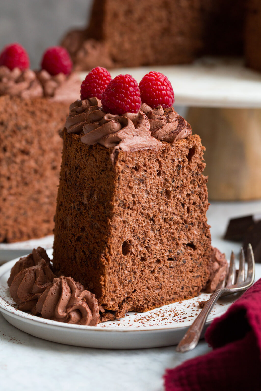 Chocolate Angel Food Cake - Cooking Classy